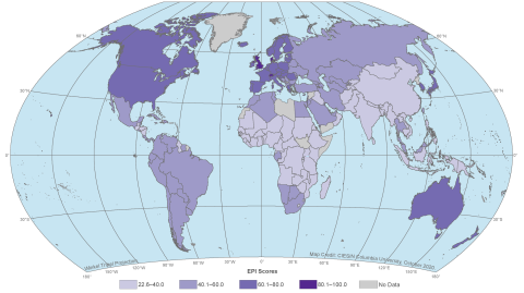 New Environmental Performance Index (EPI) Available at NASA’s SEDAC ...